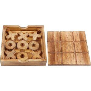 Games | Tic Tac Toe Table Games Set Rustic Decor Wood Strategy Board ...